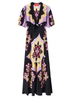 La DoubleJ Marlene Printed Maxi Dress - Palazzo Placee