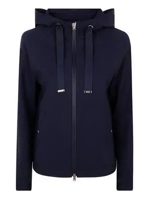 Herno Zip-up Hooded Jacket - Black