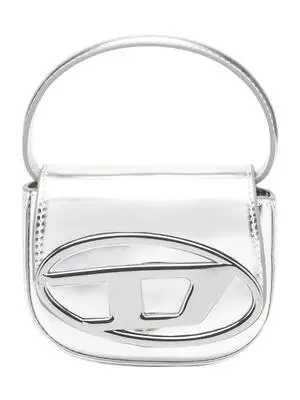 DIESEL® 1dr-xs-s Iconic Mirrored Mini Crossbody Bag - Silver