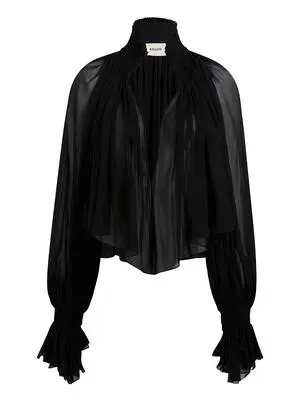 Khaite Durer High-neck Top - Black