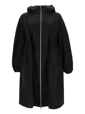 Herno Zip-up Hooded Coat - Black