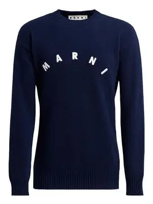 Marni Logo Knitted Pullover - Black