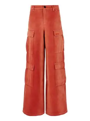Heron Preston High-waisted Wide-leg Cargo Pants - Red