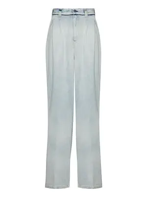 MAISON MARGIELA Memory Wide-leg Pleated Jeans - Blue
