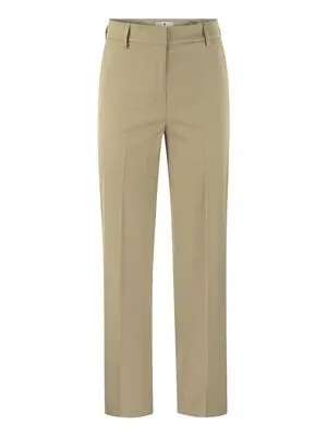 PT TORINO Ambra Pressed Crease Slim-fit Trousers - Nude