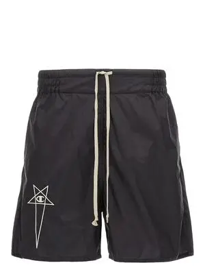 Rick Owens Drawstring Bermuda Shorts - Black