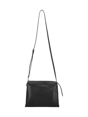 THE ROW Zippered Shoulder Bag - Black