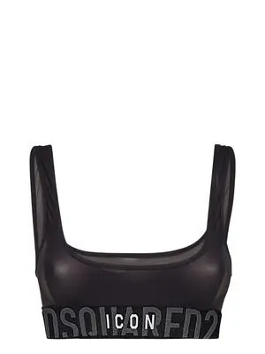 Dsquared2 Pattern Bra - Black