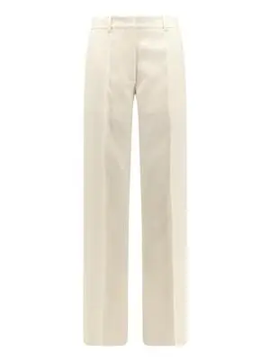 Valentino Garavani Toile Iconographe Jacquard High-waisted Trousers - Ivory White