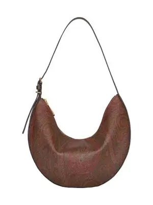 Etro Medium Paisley Jacquard Shoulder Bag - Brown