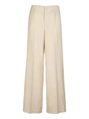 FORTE_FORTE Elastic Waist Casual Pants - Nude