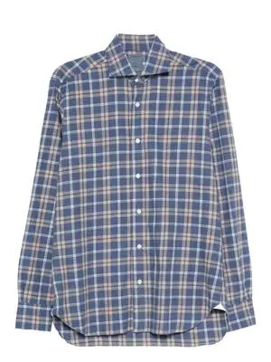 BARBA NAPOLI Long-sleeved Shirt - Blue