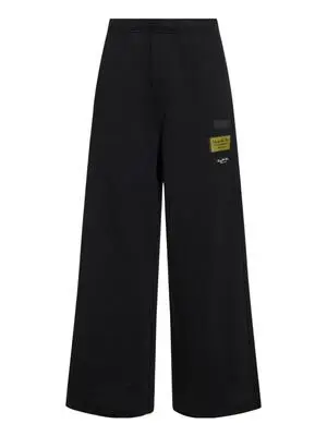 MAISON MARGIELA Logo Patch Straight-leg Trousers - Black