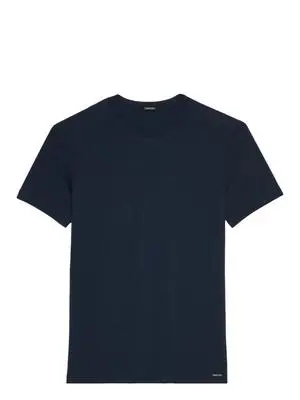 TOM FORD Stretch Jersey T-shirt - Navy Blue