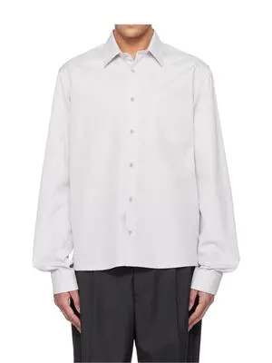 RIER Popeline Long-sleeved Shirt - Light Gray