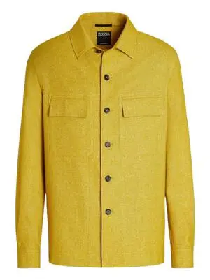 Zegna Undershirt Coat Yellow