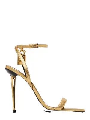 TOM FORD Lock-shaped Stiletto Sandals - Nude