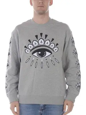 Kenzo Printed Eye Motif Sweatshirt - Gray