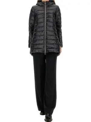 Herno Trousers Elastic Waist Drawstring Pants - Black