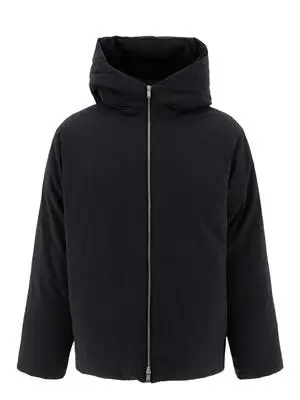 JIL SANDER Hooded Down Jacket - Black