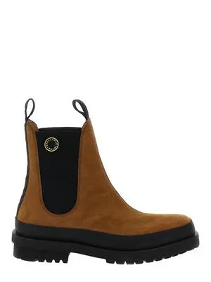 Stella McCartney Chelsea Ankle Boots With Contrast Silicone Band - Brown