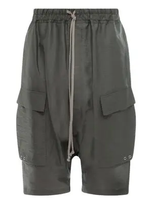 Rick Owens Cargo Pod Drop-crotch Shorts - Black