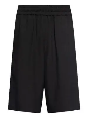 Moschino Patch Pocketed Shorts - Black