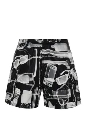 Off-White X-ray All-over Printed Swim Shorts - Black