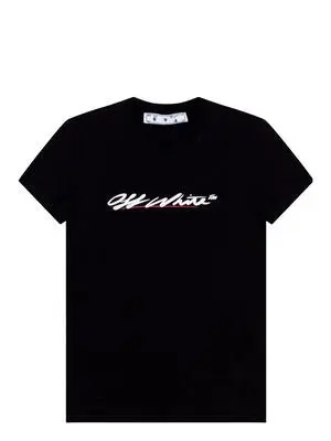 Off-White Printed Logo T-shirt - Black