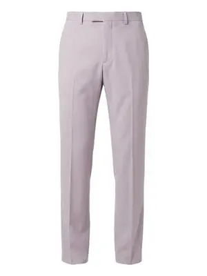 Gucci Straight Leg Gabardine Trousers - Lavender