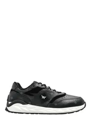 Mcm MCM Round Toe Lace-Up Sneakers Black