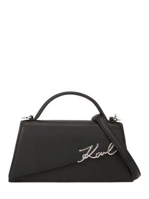 Karl Lagerfeld Flip Shoulder Bag - Black