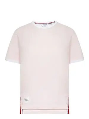 Thom Browne Ringer T-shirt - Light Pink