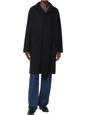 Tagliatore Long Sleeved Coat - Black