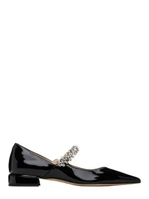 JIMMY CHOO Bing Pointed-toe Flats - Black