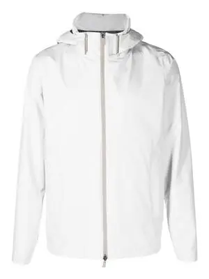 Herno Herno Lightweight Zip-Up Hooded Jacket White