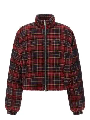 OFF-WHITE Checked Zip-Up Jacket