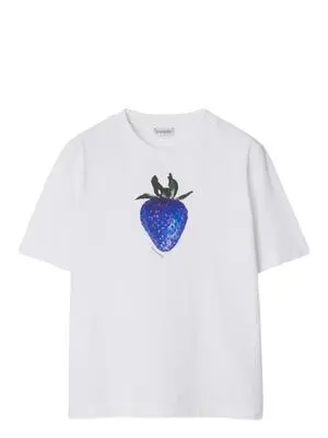 Burberry Burberry Strawberry Print T-Shirt No
