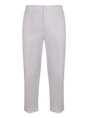 DONDUP Zyan Cotton Trousers - Gray