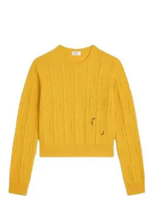 CELINE Celine Crewneck Cashmere Sweater With Chain Detailing
