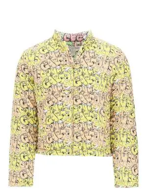 Comme Des Garçons Logo-print Padded Jacket - Nude