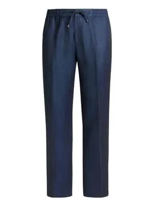 Etro Drawstring Tapered Leg Trousers - Black