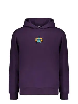 Herno Logo Patch Hoodies - Black