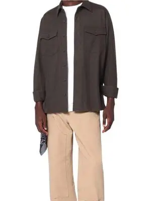 Destin Overshirt Style Button-up Shirt - Green