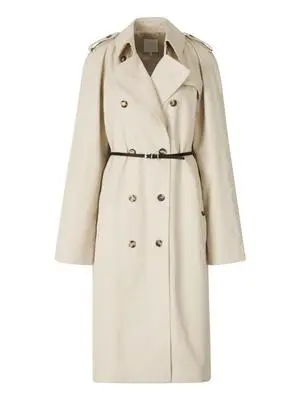 Givenchy Belted Double-breasted Trench Coat - White