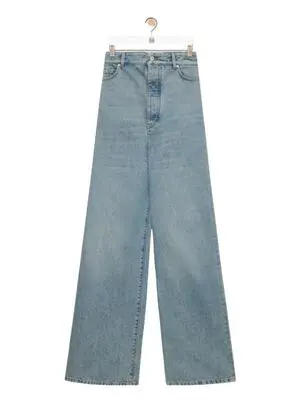 Loewe Loewe High Waisted Wide Leg Jeans Blue