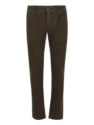 JACOB COHЁN Jacob Cohen Straight Leg Chinos Olive