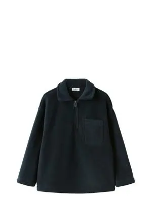 IL GUFO Zip Pocket Top - Black