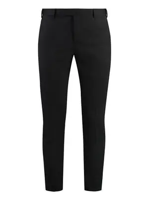 PT TORINO Wool Blend Slacks - Black