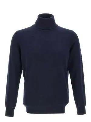 KANGRA Ribbed Turtleneck Sweater - Black